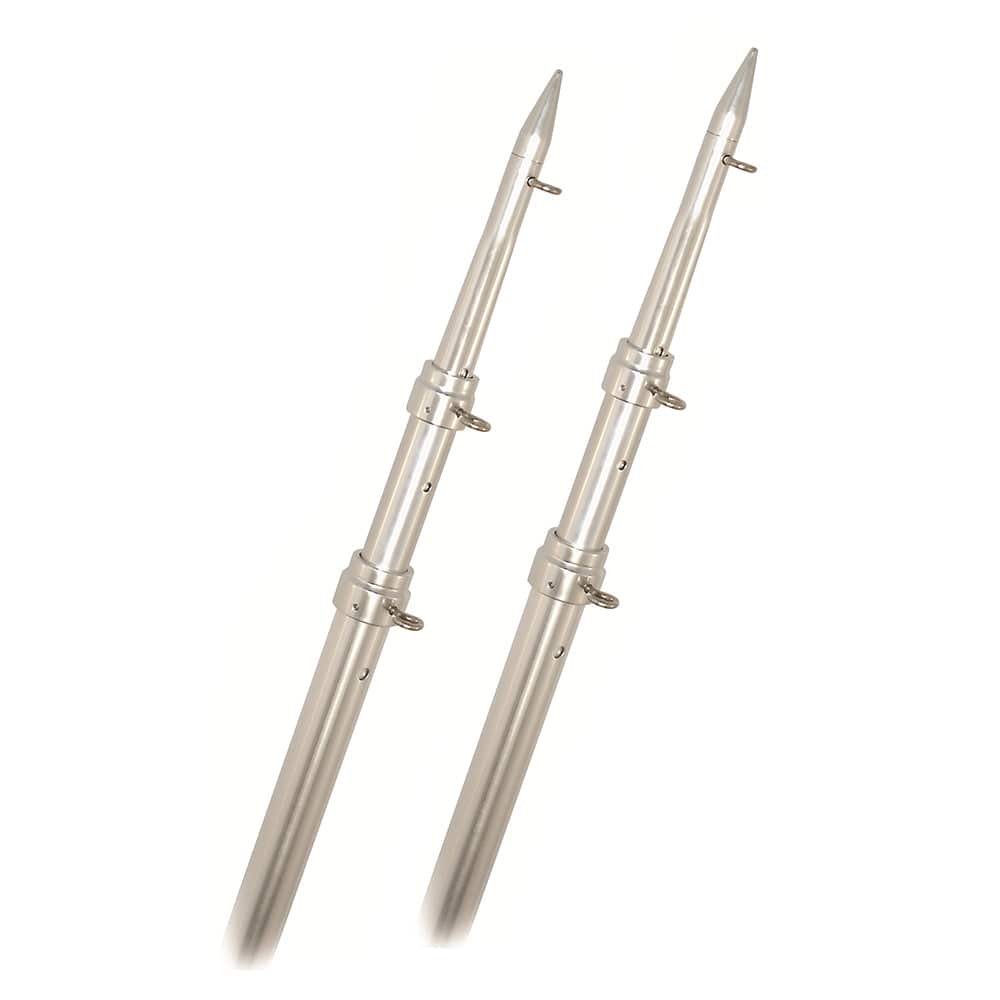 Rupp Top Gun Telescoping Outrigger Poles - Aluminum/Silver - 15' [A0 ...