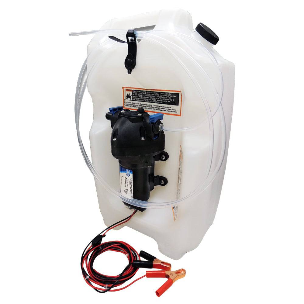 Jabsco Flat Tank Oil Changer System - 3-1/2 Gallon Tank - 12V [17860 ...